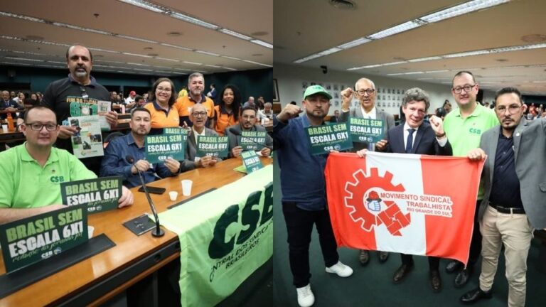 CSB intensifica mobilização em Brasília pela aprovação do fim da escala 6x1