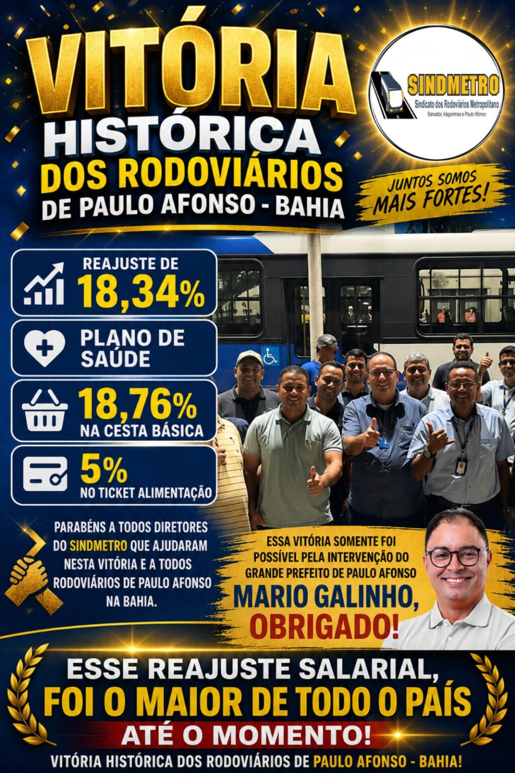 Rodoviários de Paulo Afonso (BA) conquistam reajuste salarial e greve é ...